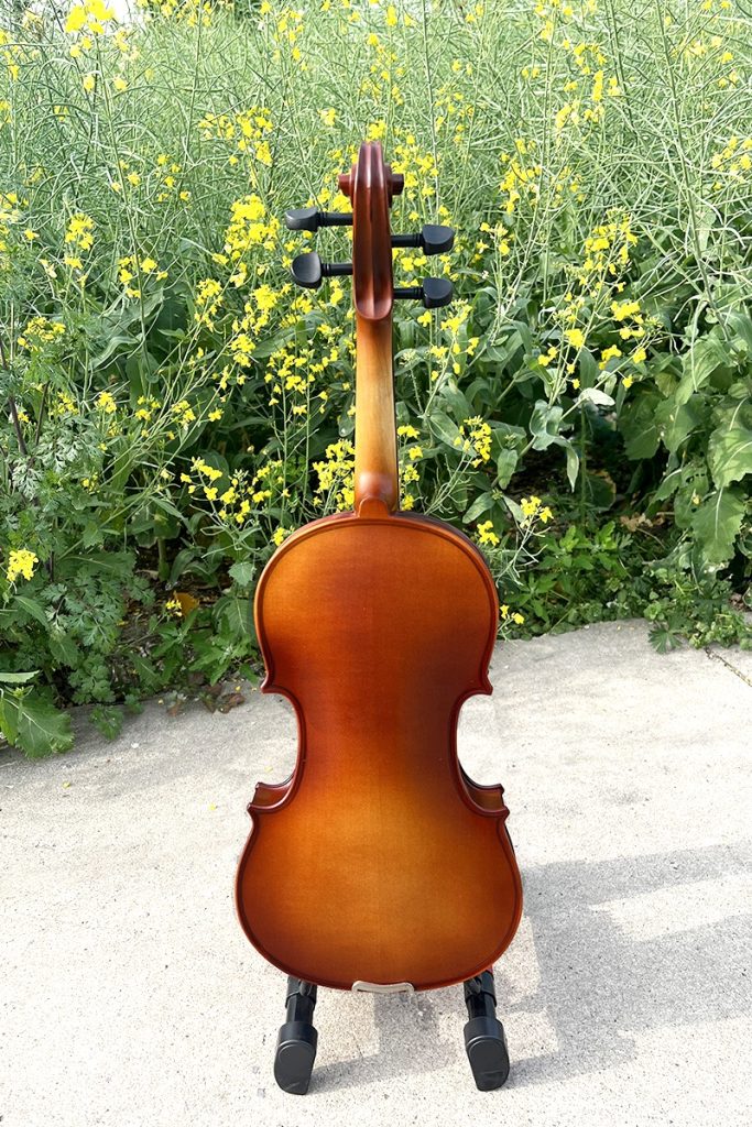 Satin Sunrise Red Brown Spraying Solid Purfling Violin GVT010C - Sinomusic