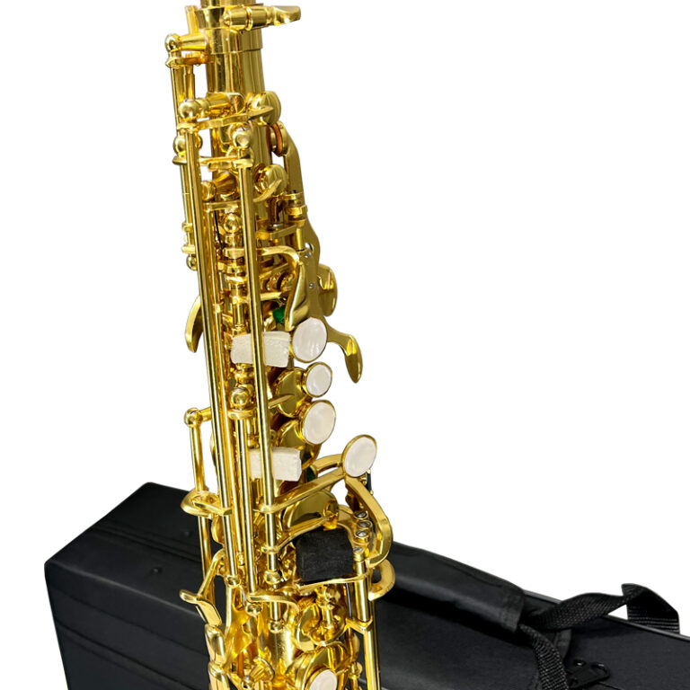 Straight Soprano Golden Saxophone - Sinomusik Brand Musical Instruments