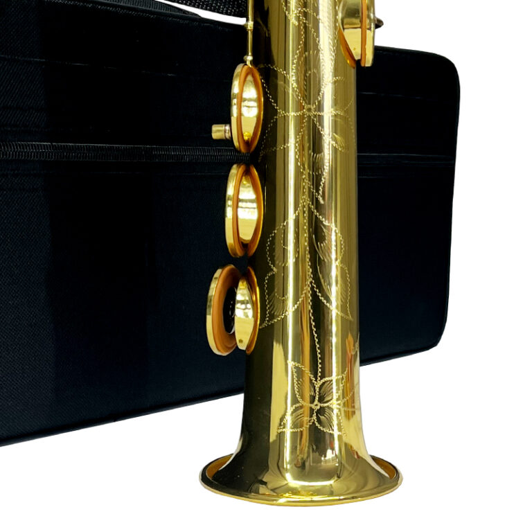 Straight Soprano Golden Saxophone - Sinomusik Brand Musical Instruments