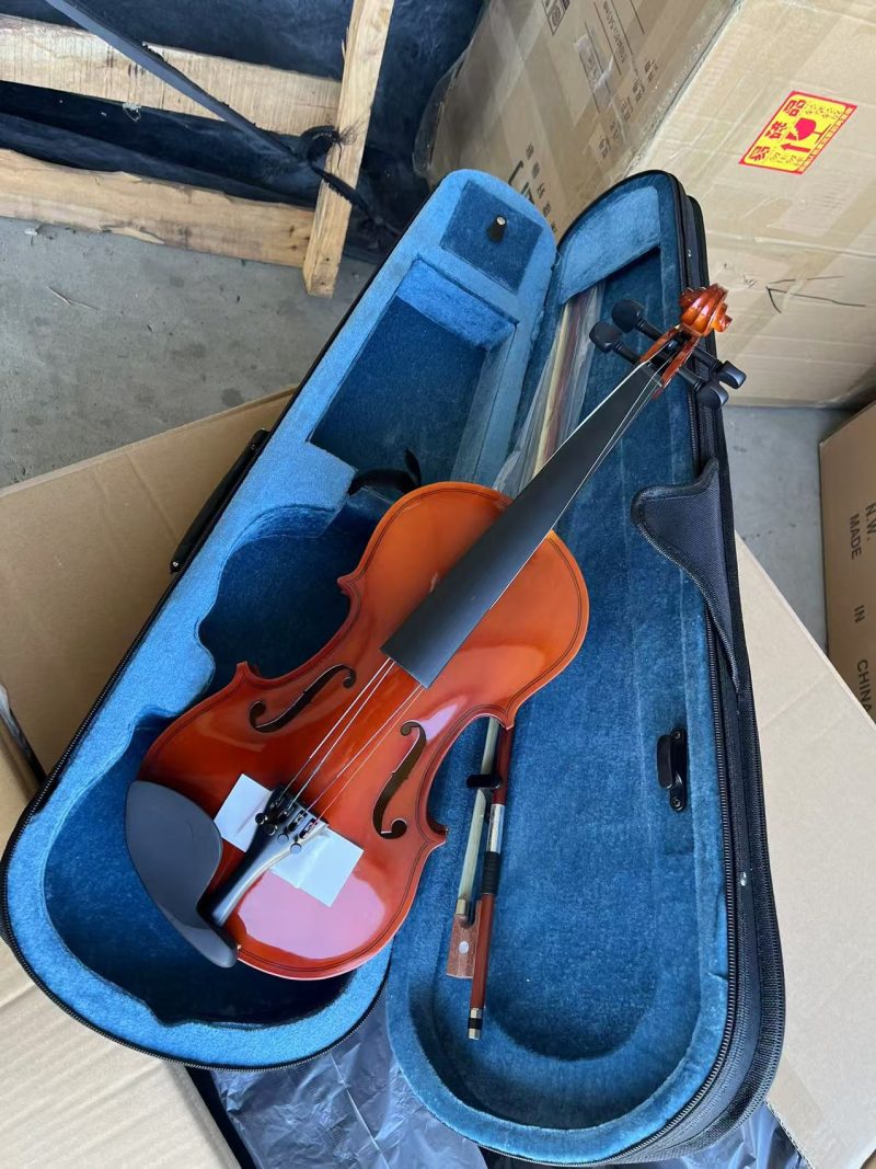 Glossy Dark Red Brown Plywood Spraying Violin - Sinomusik String ...